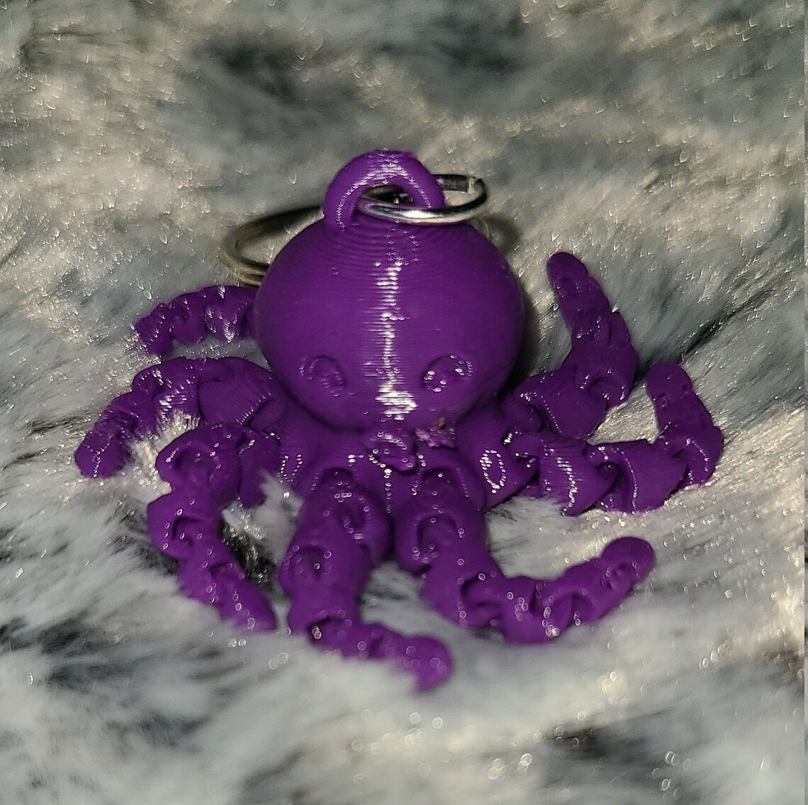 Articulated Octopus Keychain 3D Printed - Etsy