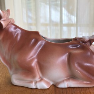 Vintage Lying Down Brown German Cow Pitcher - Etsy