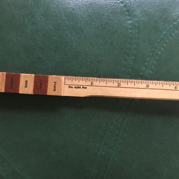 Vintage Wooden Ruler - Etsy