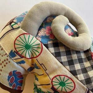 Vintage Patchwork Stuffed Ram - Etsy
