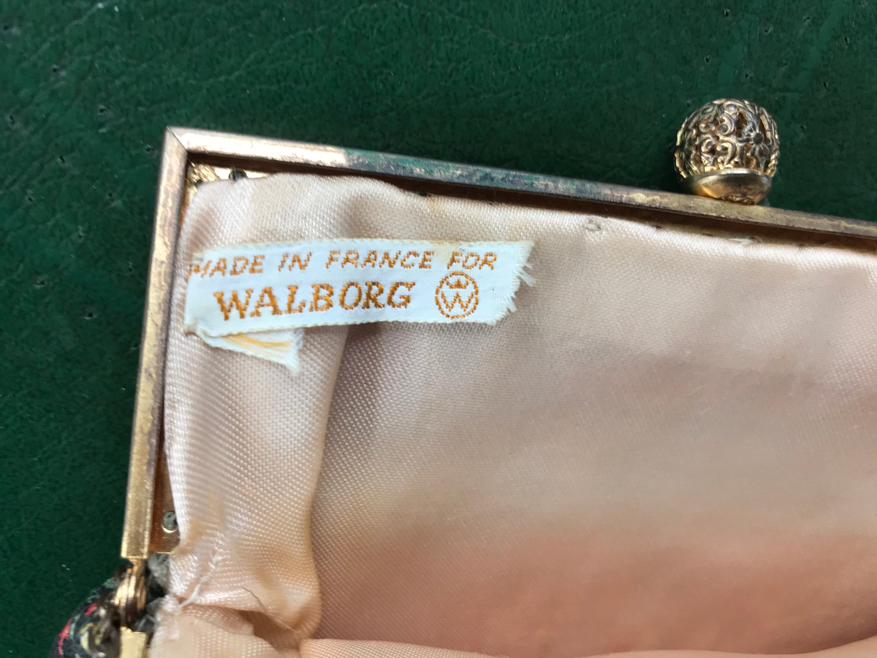 Vintage French Walborg Tapestry Evening Purse - Etsy