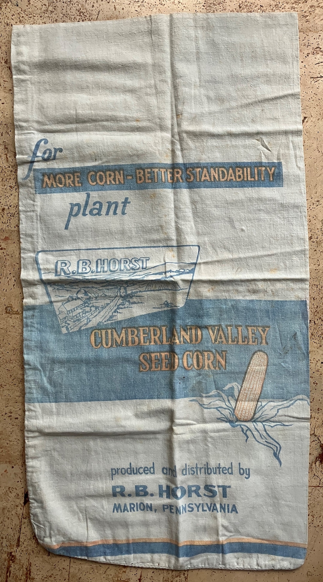 Vintage Seed Corn Feed Sack - Etsy