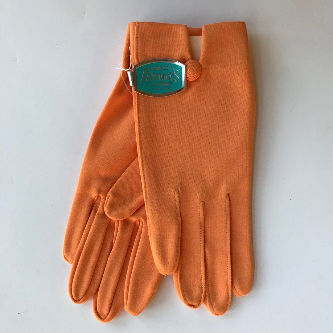 Vintage Orange Van Raalte Gloves - Etsy
