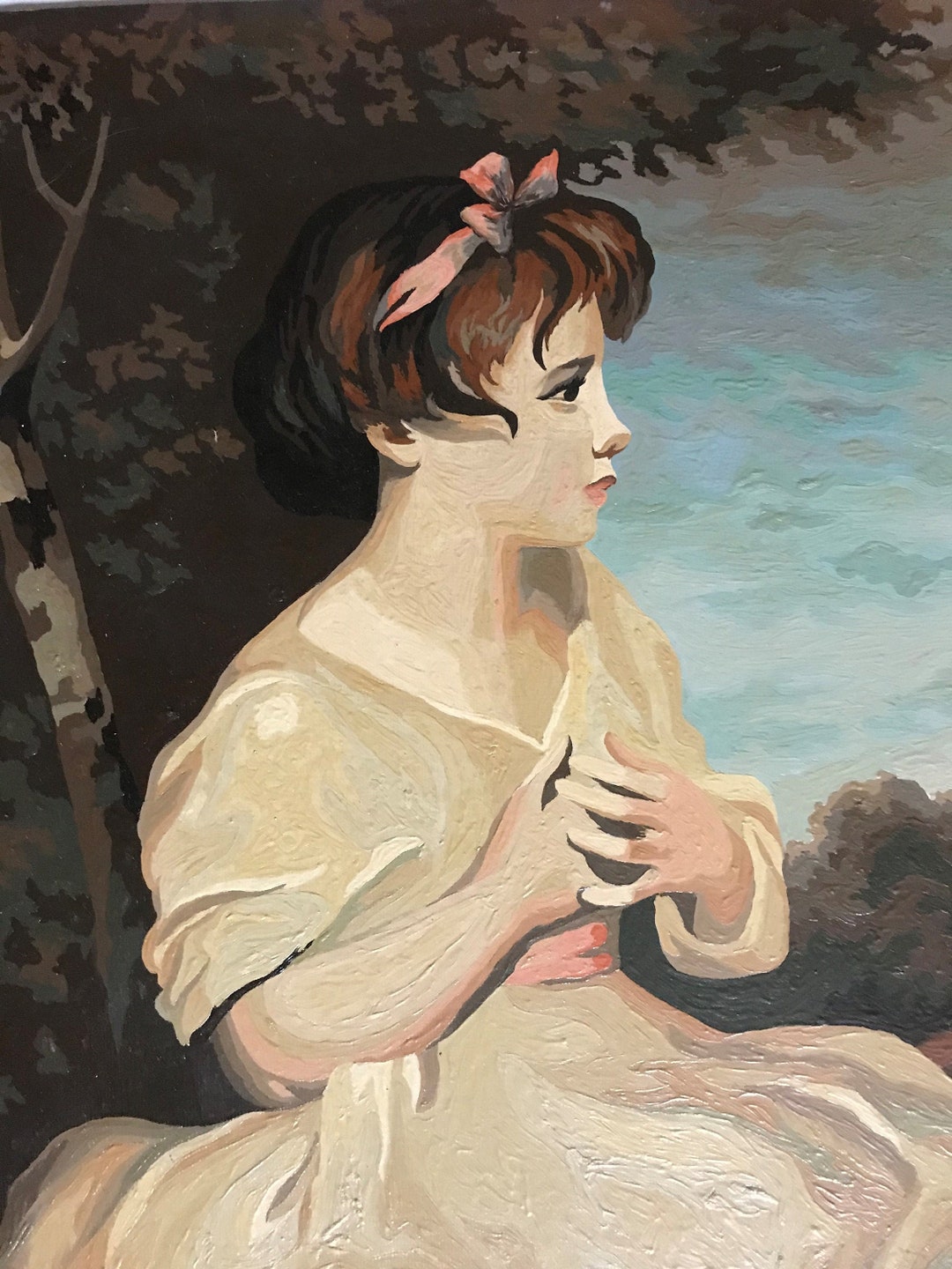 Vintage Paint by Number "age of Innocence " - Etsy