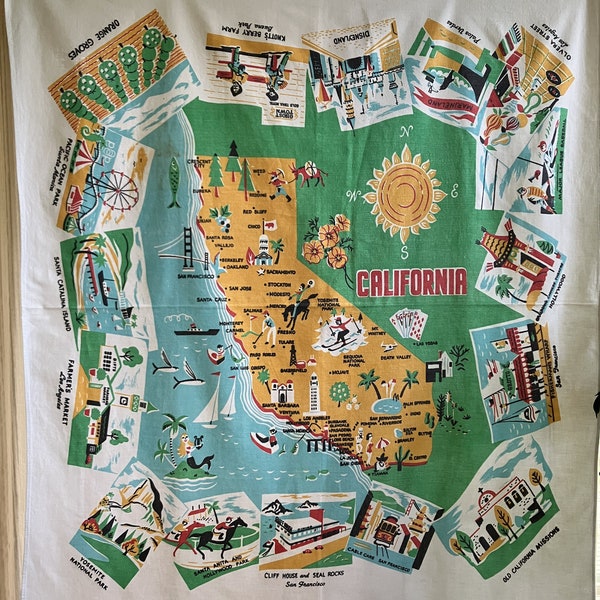 Map Tablecloth - Etsy