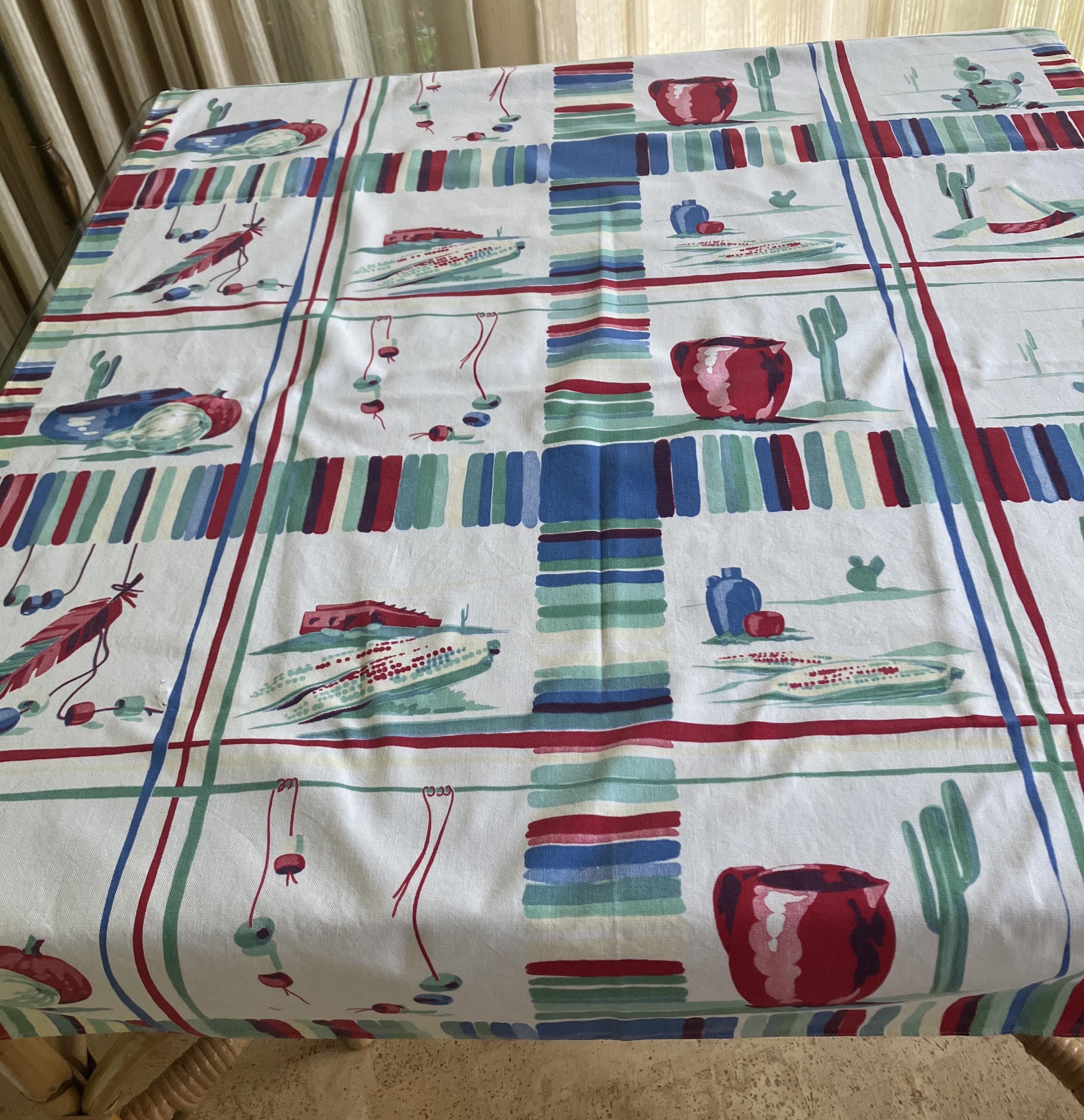 Vintage Wilendur Southwest Themed Tablecloth - Etsy