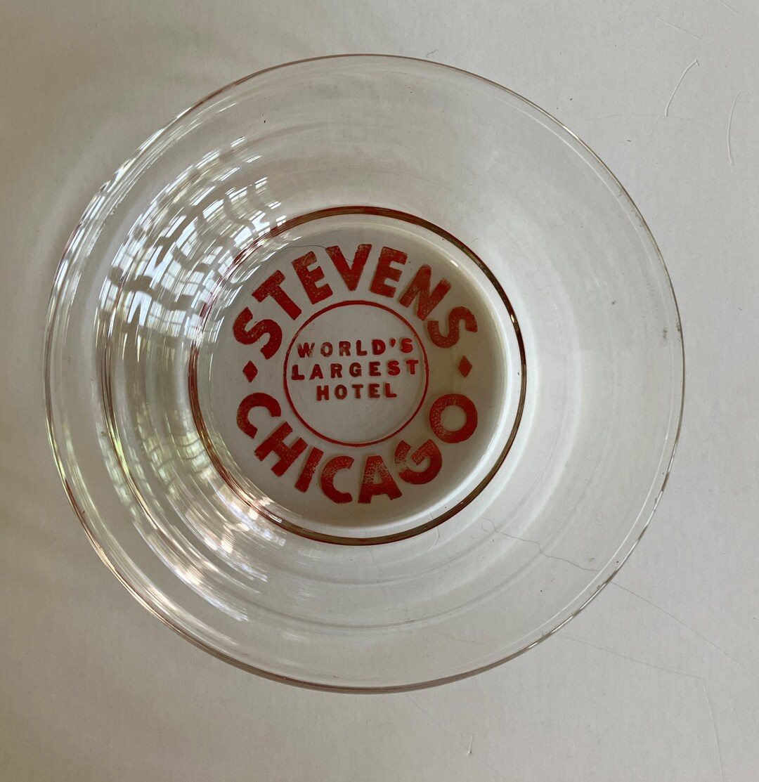 Vintage Stevens Hotel Chicago Ashtray - Etsy