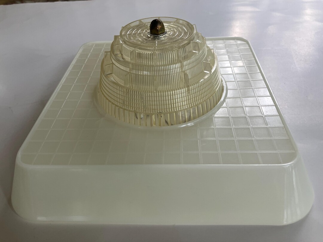 Vintage Plastic Ceiling Bulb Cover - Etsy