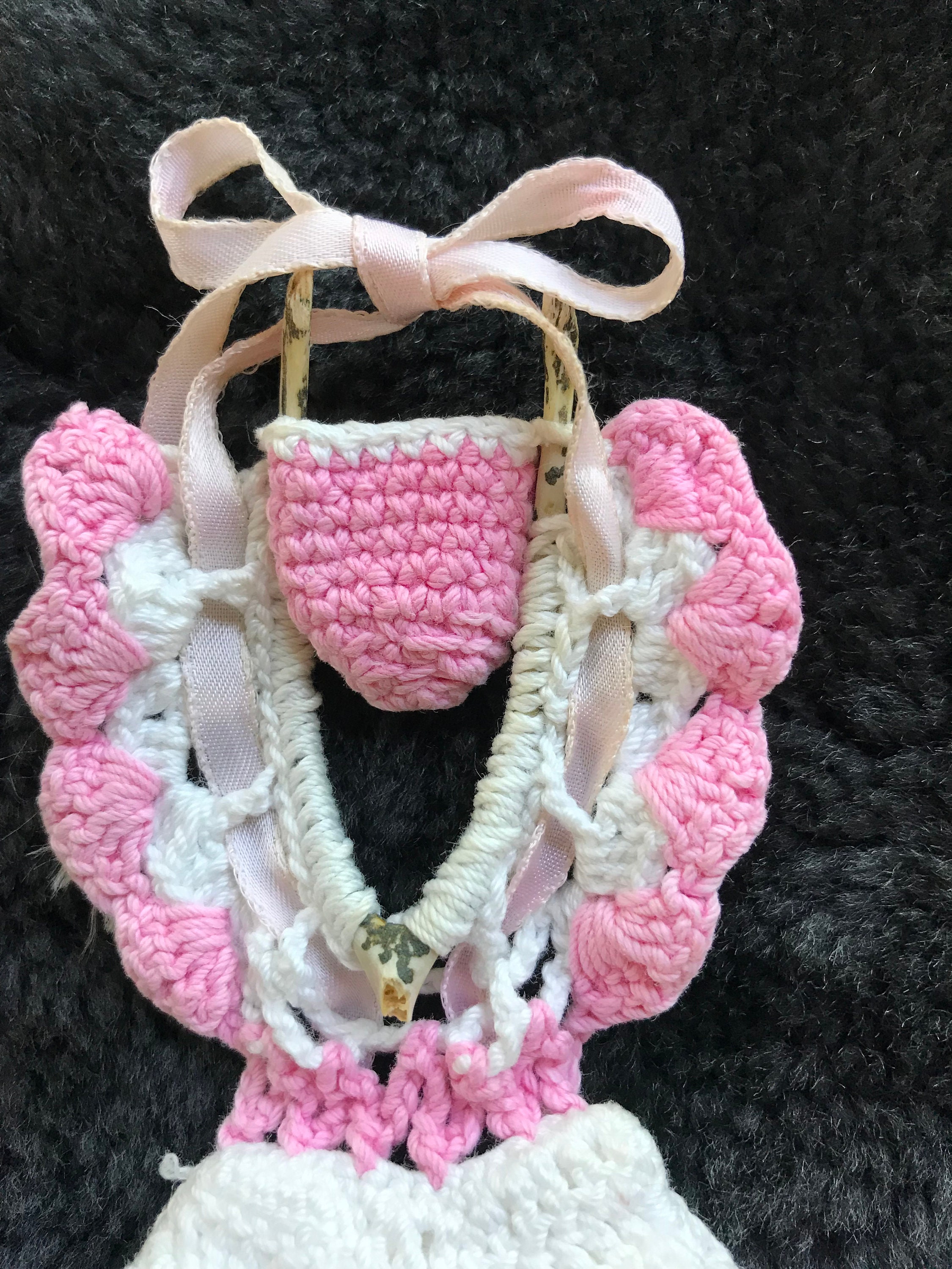 Vintage Wishbone Crocheted Thimble Holder and Pin Cushion - Etsy