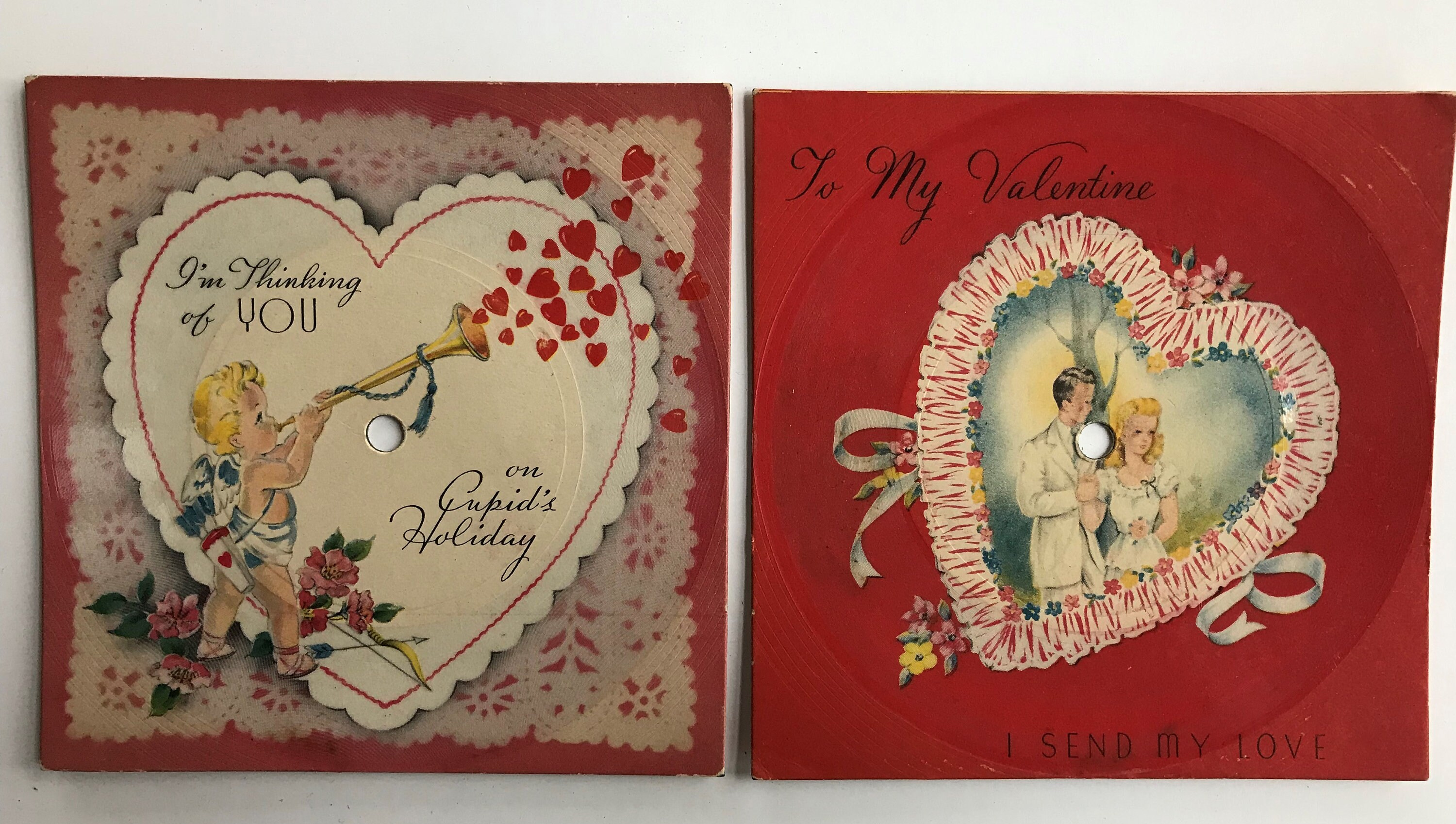 Two Vintage Voco Record Cards - Etsy
