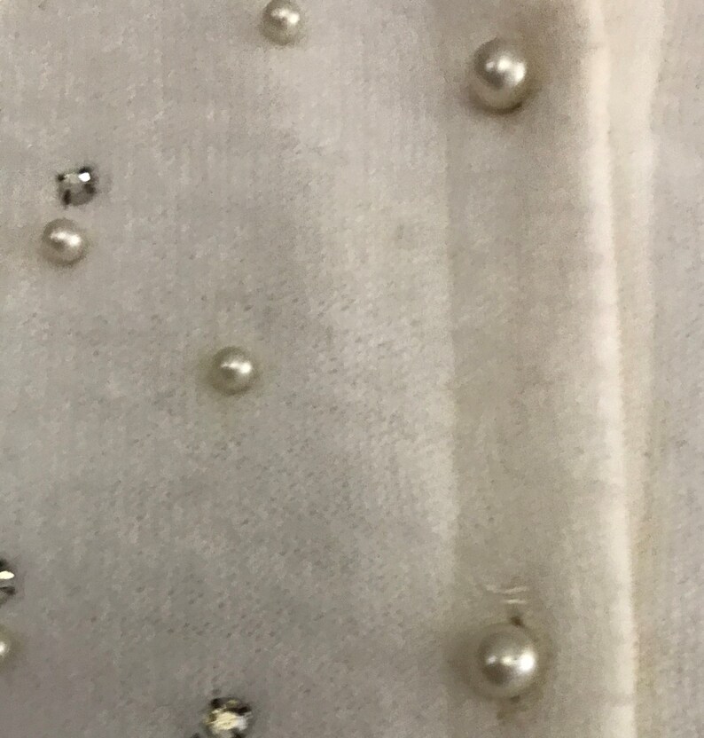 Vintage White Storyk Orlon Cardigan Lined Sweater With Pearls | Etsy