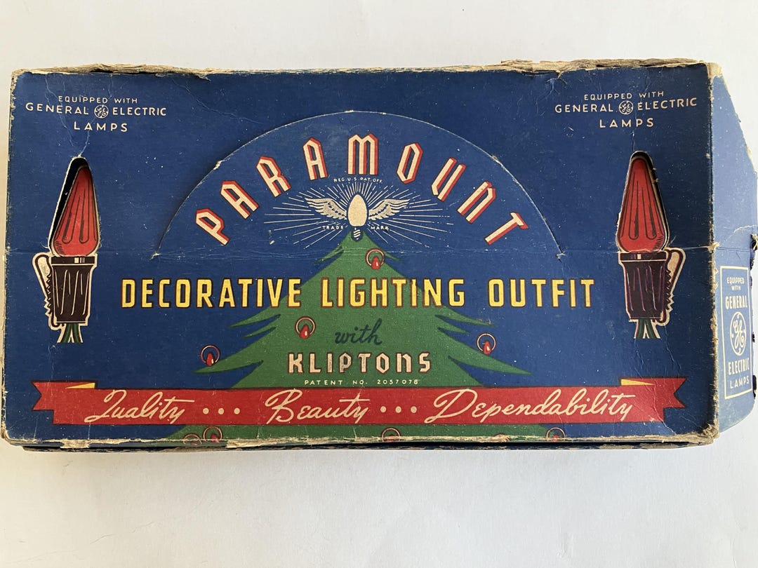 Vintage Paramount Christmas Lights - Etsy