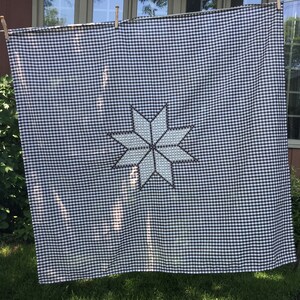 Vintage Chicken Scratch Brown Gingham Tablecloth - Etsy