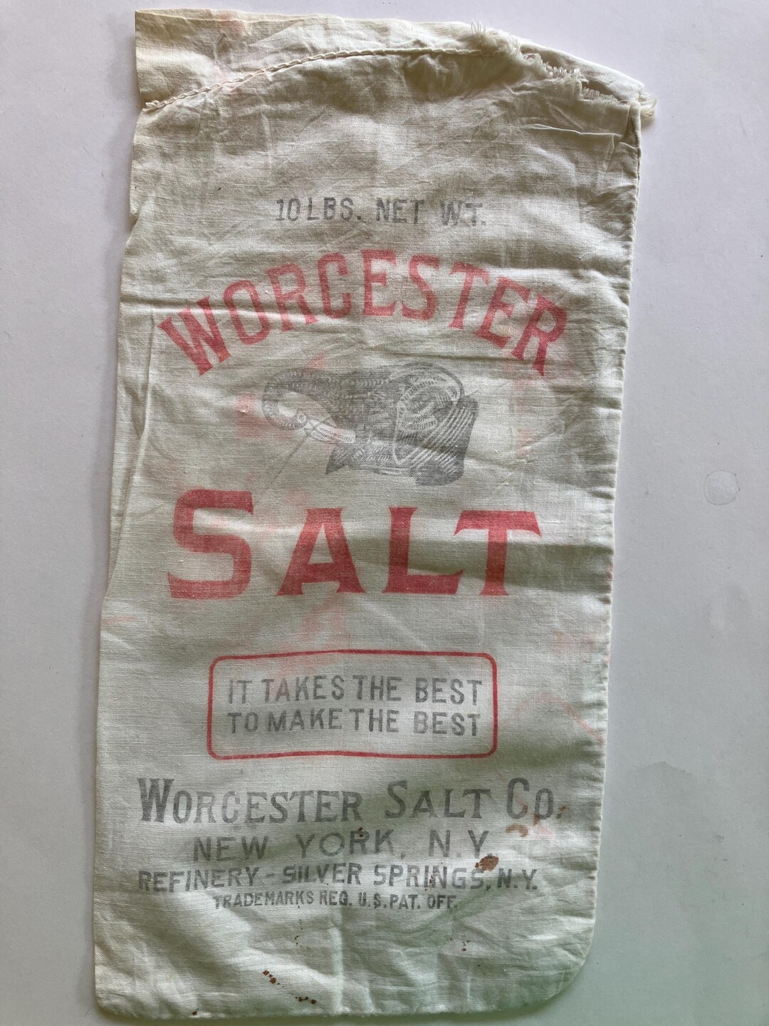 Vintage Worcester Salt Feed Bag - Etsy