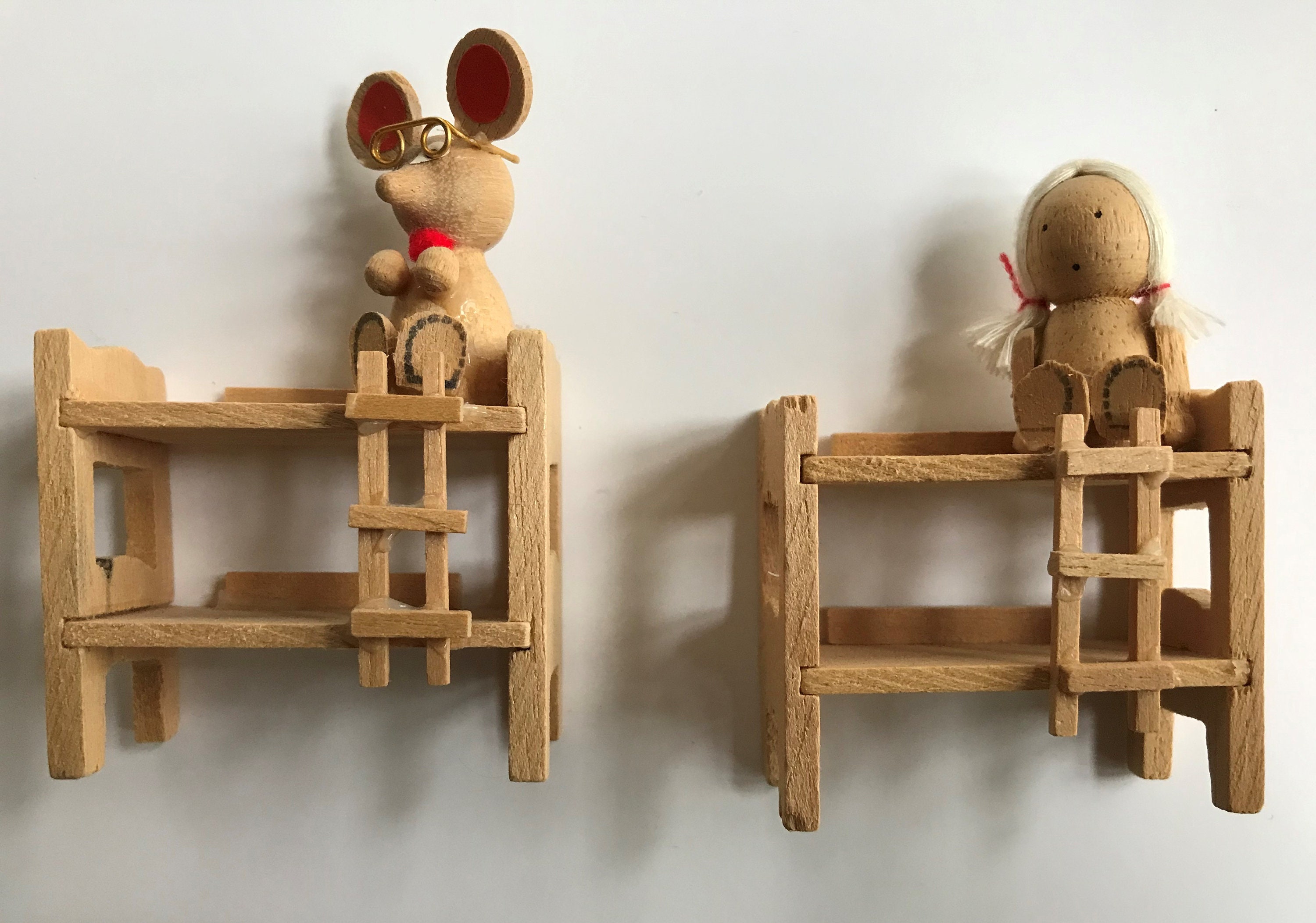 Vintage 12 Miniature Wooden Toys | Etsy