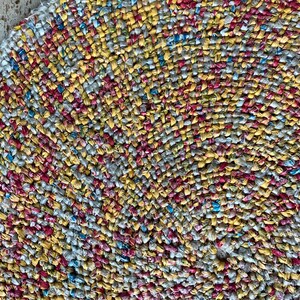 Vintage Plastic Bread-wrapper Crocheted Rug - Etsy