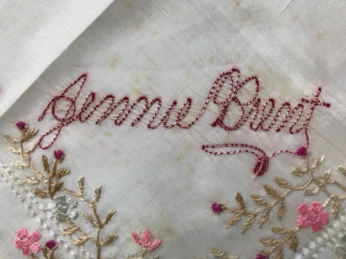Vintage Silk Handkerchief With Cutwork - Etsy