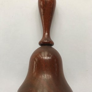 Vintage Hand Made Wooden Bell - Etsy