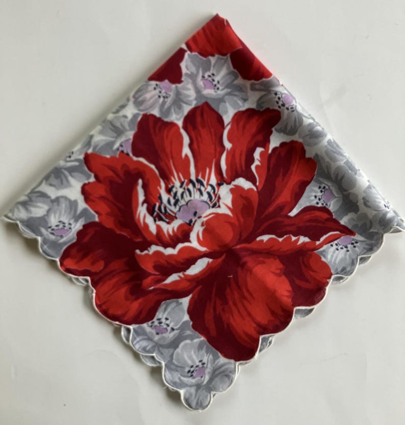 Vintage Handkerchief - Etsy