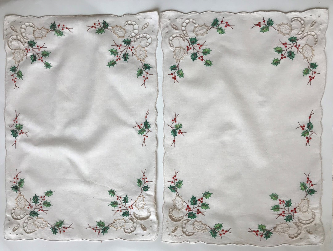 Vintage Two Lenox Linens Place Mats - Etsy