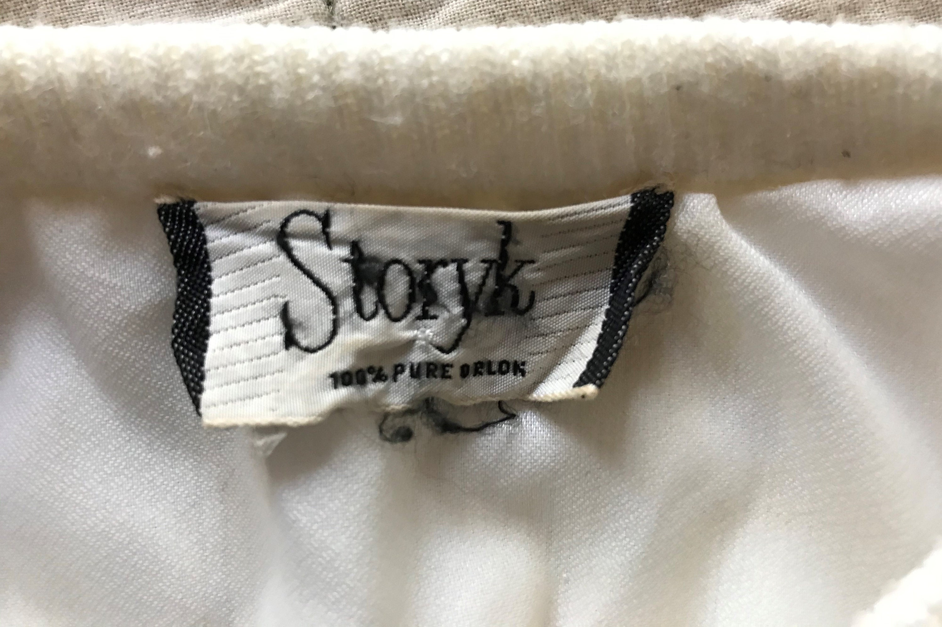 Vintage White Storyk Orlon Cardigan Lined Sweater With Pearls | Etsy