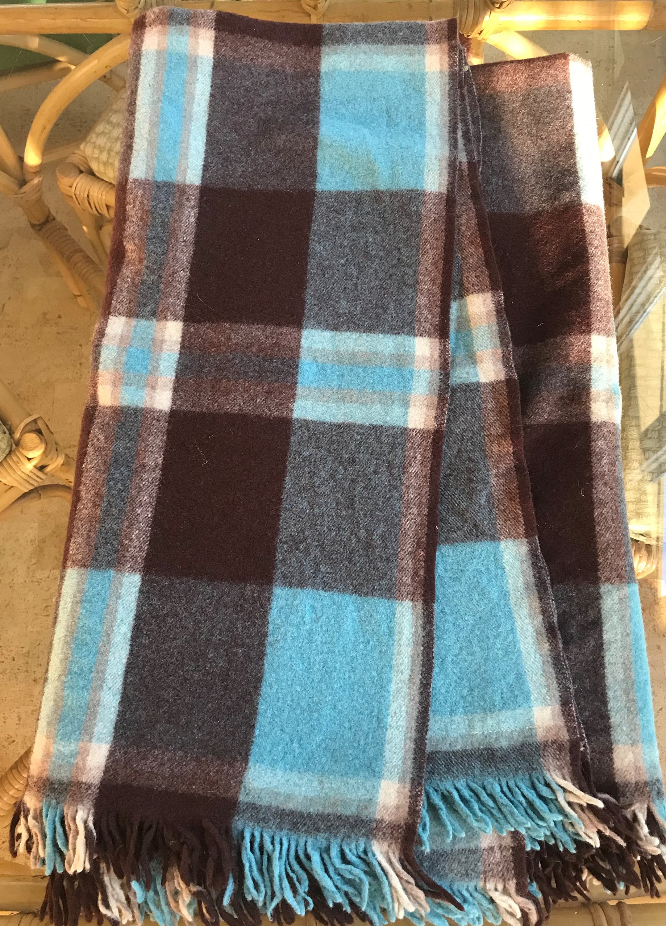 Vintage Wool O' the West Blanket - Etsy