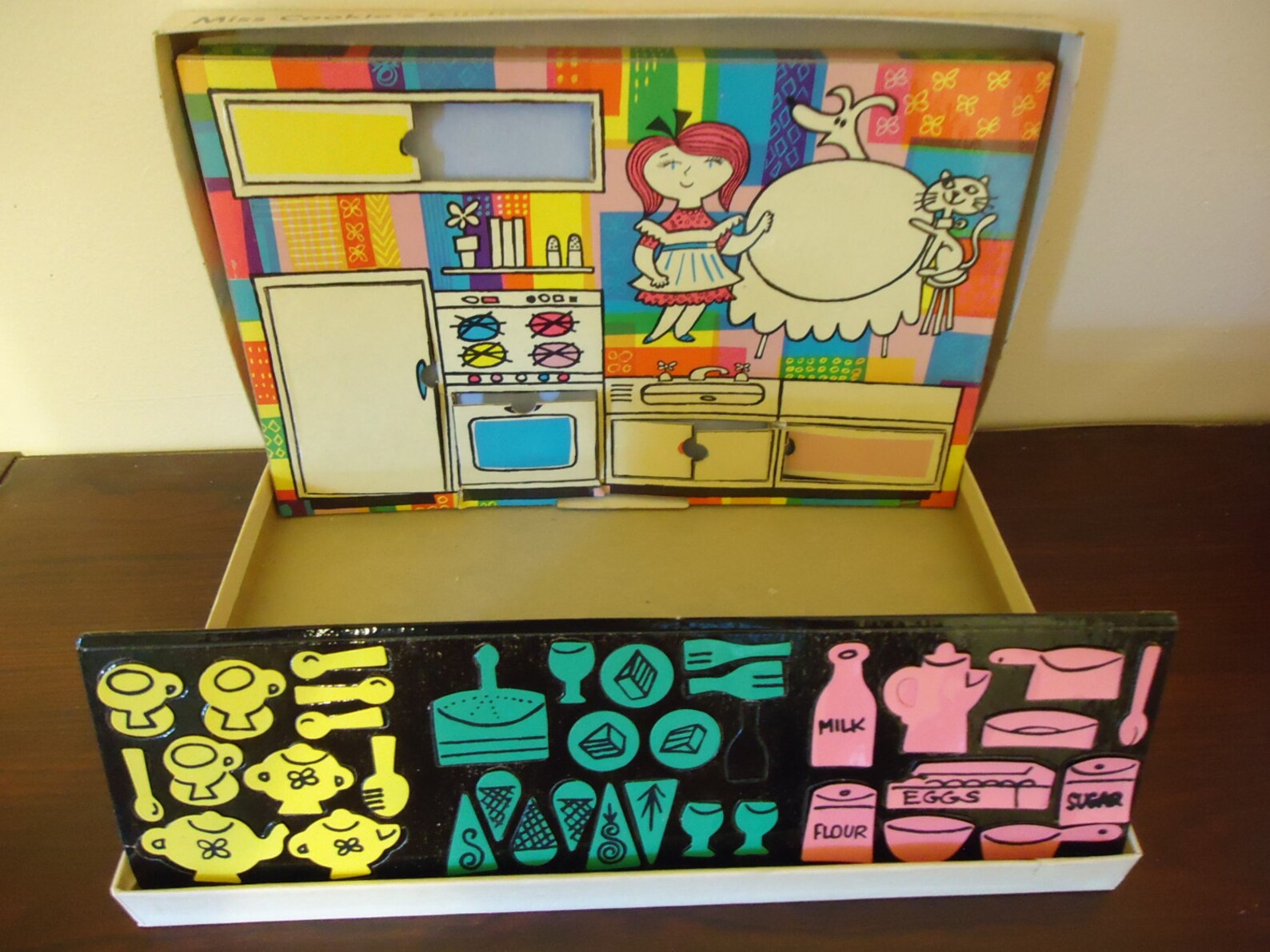 Vintage Come into Miss Cookie's Kitchen Colorforms toy in | Etsy