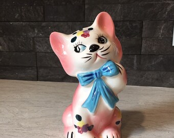 Ceramic Cat Bank | Etsy