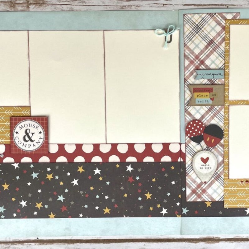 12x12 Scrapbook Layout - Etsy