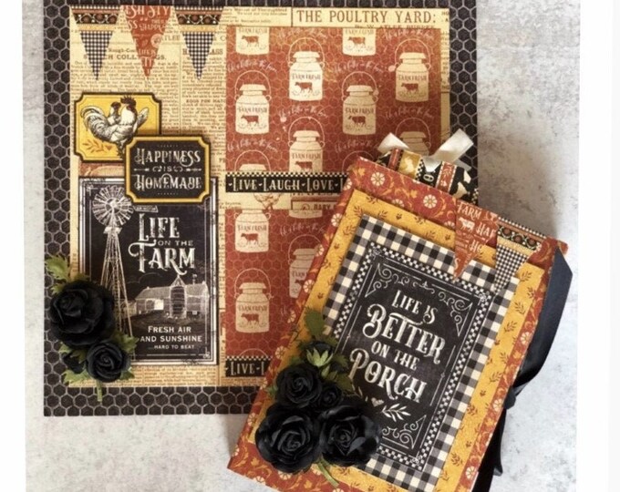 G45 Farmhouse Rise and Shine Folio and 12x12 Layout DIY - Etsy