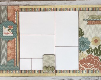 Scrapbook layout | Etsy