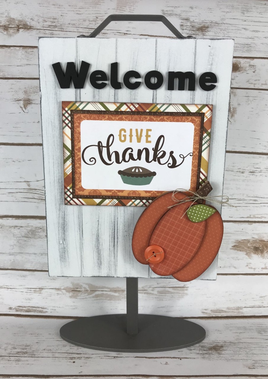 Welcome Sign Stand Wood Home Decor | Etsy