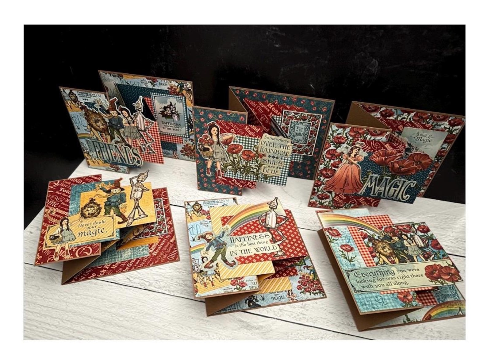 Wonder of Oz - Triple Z-fold DIY Card Kit - Graphic 45 - Etsy