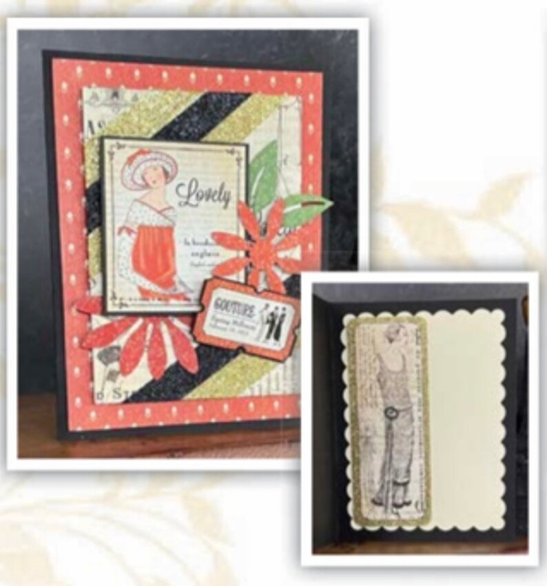 Couture Glamorous & Glittery Cards Graphic 45 DIY Card - Etsy