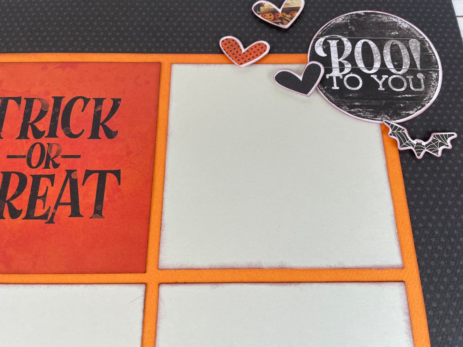 Halloween Boo to You Halloween Layout Simple Pages Series - Etsy