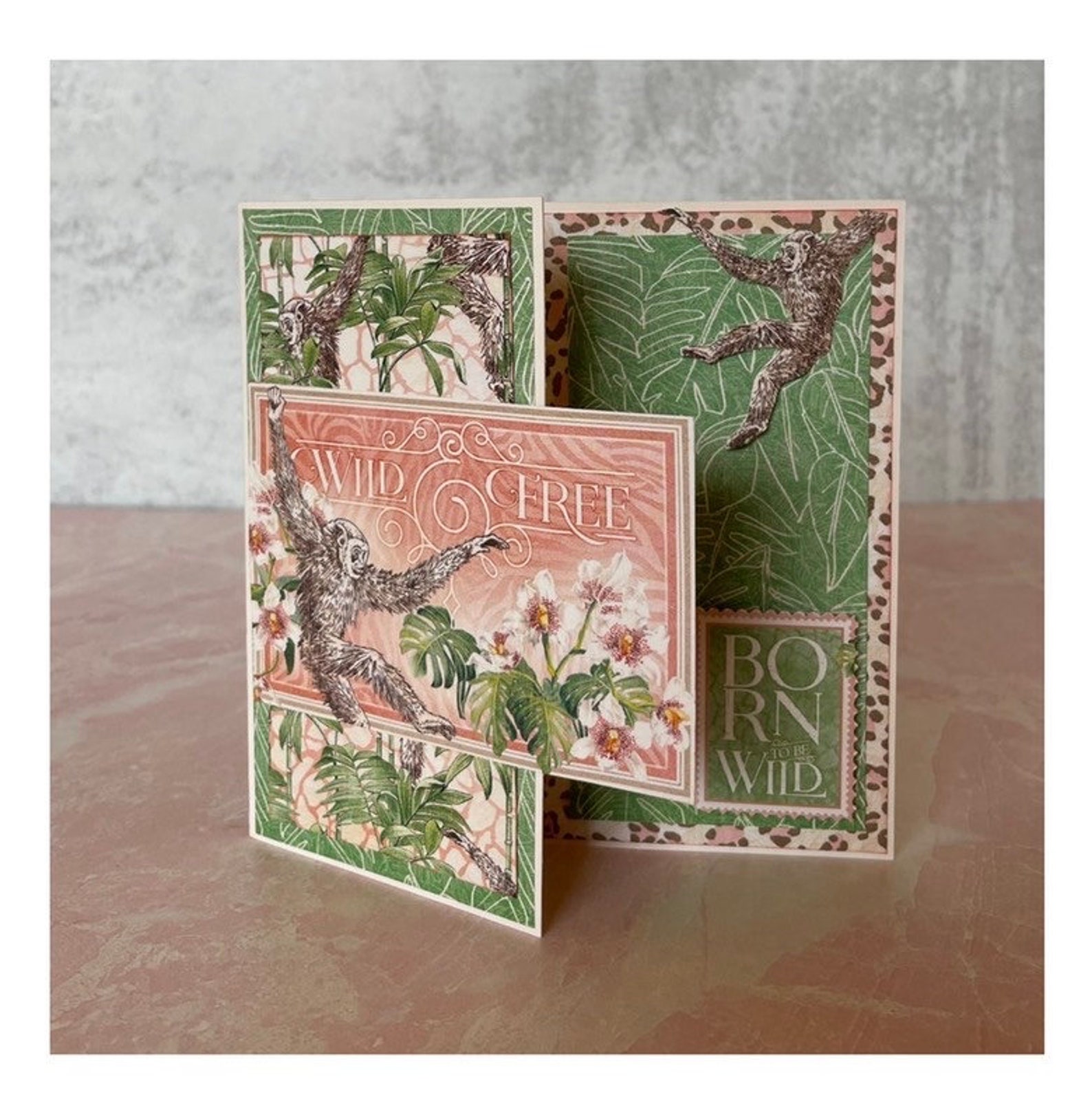 Wild & Free Corner Tuck Cards Graphic 45 DIY Card Set - Etsy