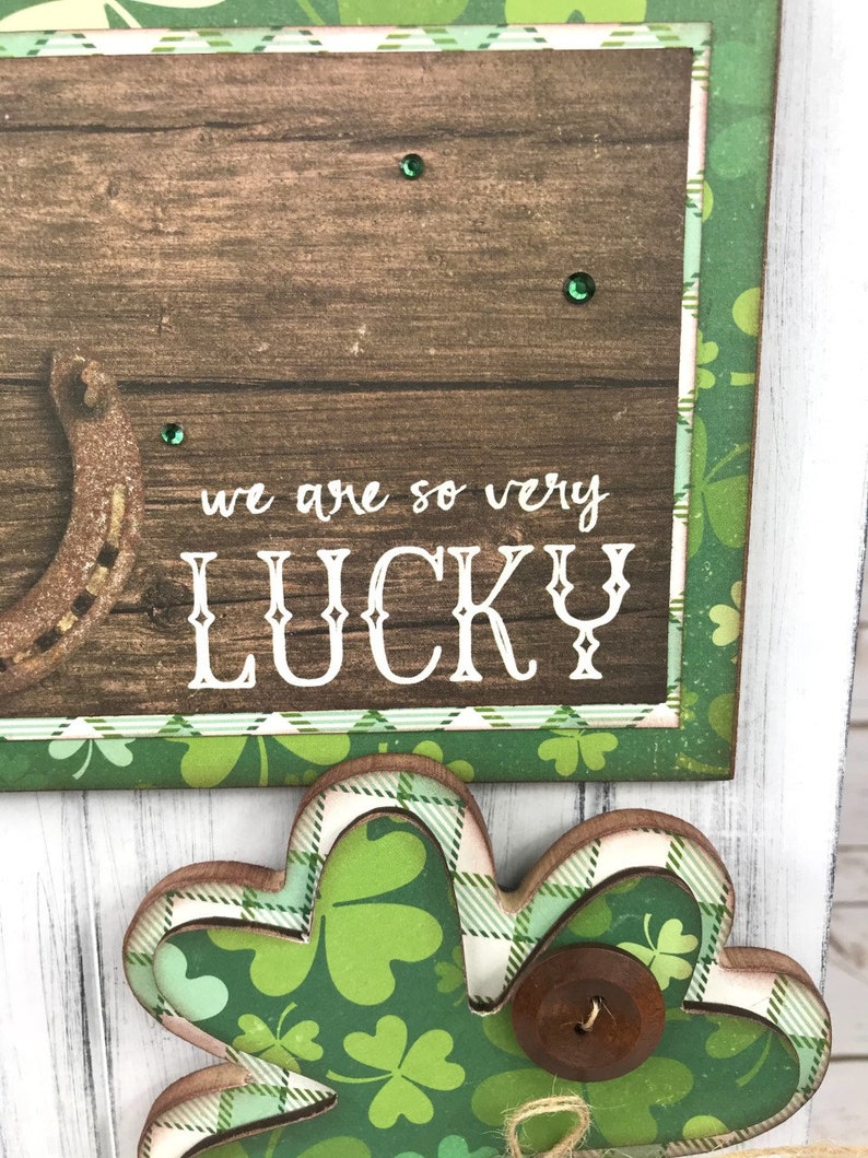 March Lucky Shamrock DIY Welcome Sign Monthly Decor - Etsy