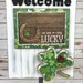 March Lucky Shamrock DIY Welcome Sign Monthly Decor | Etsy