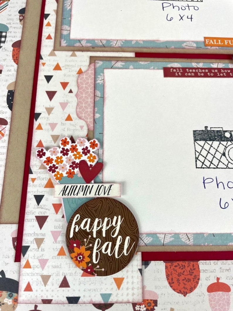 I Love Autumn Forever Fall Layout DIY 1-page 12x12 PRECUT - Etsy