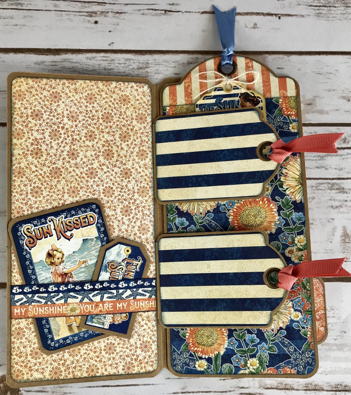Sun Kissed - Traveler's Journal Mini Album - DIY Graphic 45 Album Kit ...