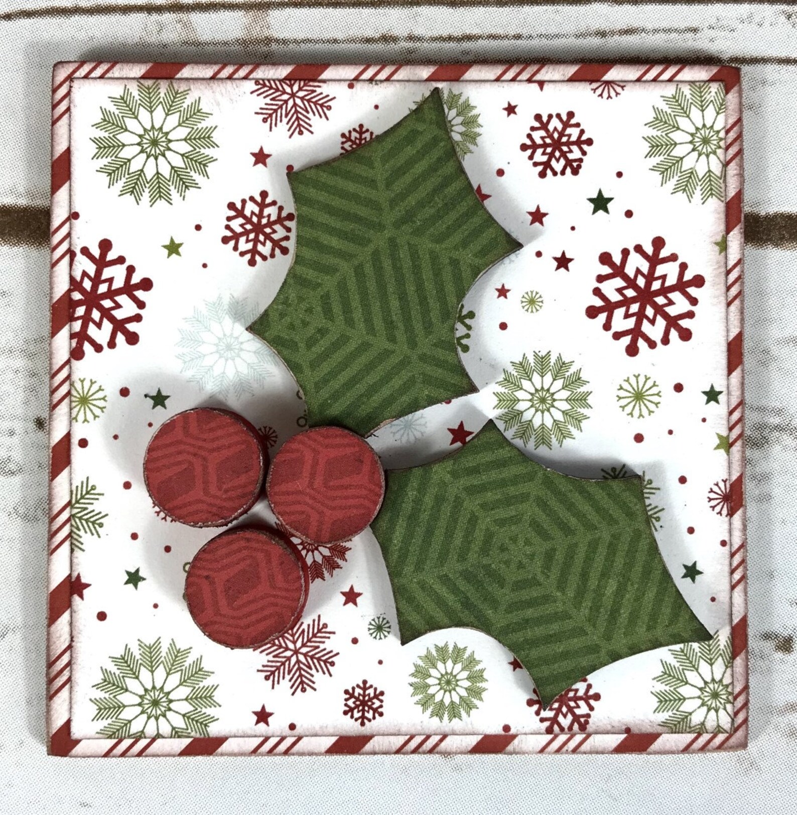 December Kit Merry Christmas Magnetic Shadow Box Wood Kit - Etsy