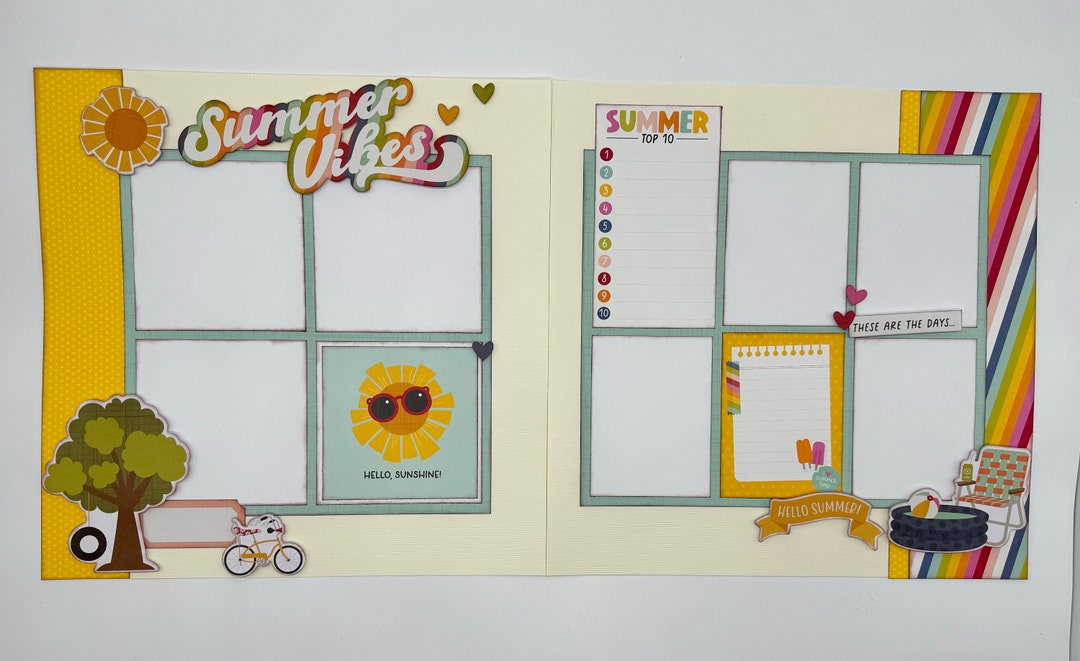 Summer Vibes - Summer Lovin’ - PRECUT - Simple Pages Series - 2-page ...
