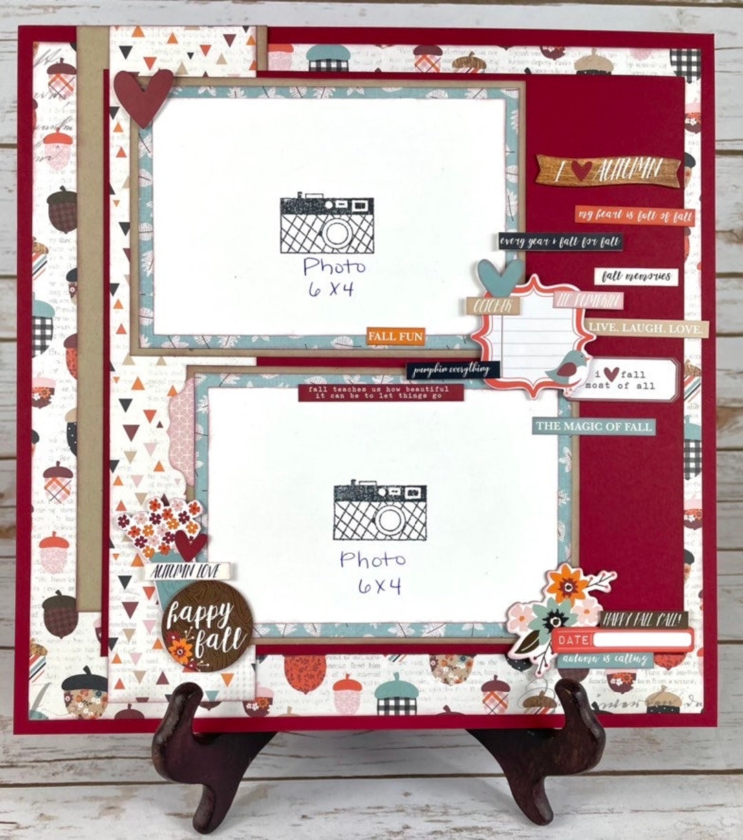 I Love Autumn - Forever Fall Layout - DIY 1-page 12x12 PRECUT Layout ...