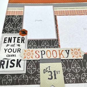 Ghost Stories - Pre-cut 2-page 12x12 Scrapbook Layout DIY Kit - Etsy
