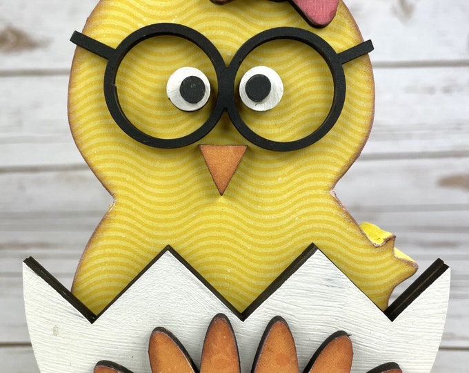 Lil' Chick - Cute Easter Chick - Home Wood Decor Kit - Etsy