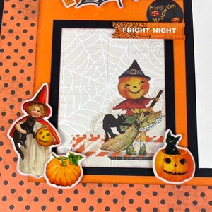 Fright Night - Halloween Layout - DIY 1-page 12x12 PRECUT Layout Kit - Etsy