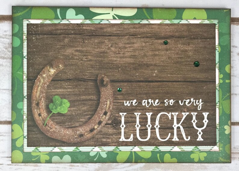 March Lucky Shamrock DIY Welcome Sign Monthly Decor - Etsy