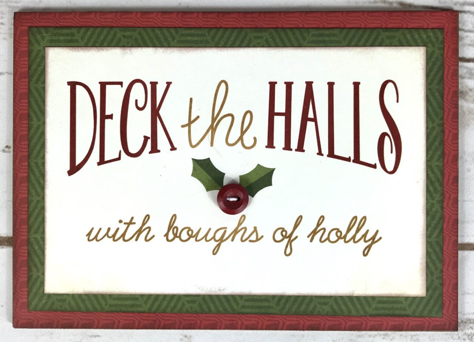 December Deck the Halls Christmas Tree Welcome Sign | Etsy