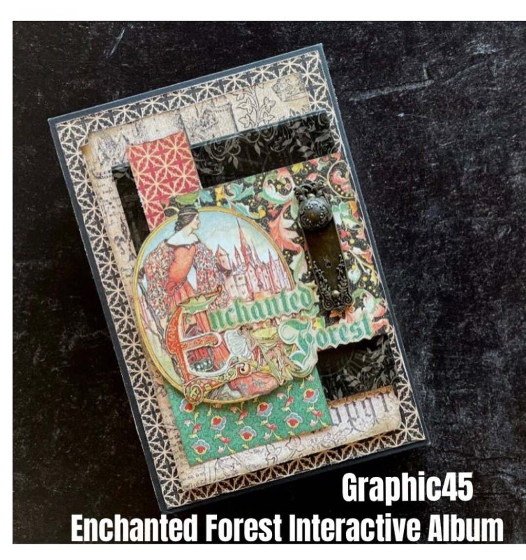 Enchanted Forest - DIY Interactive Folio Album - Graphic 45 Album Kit ...