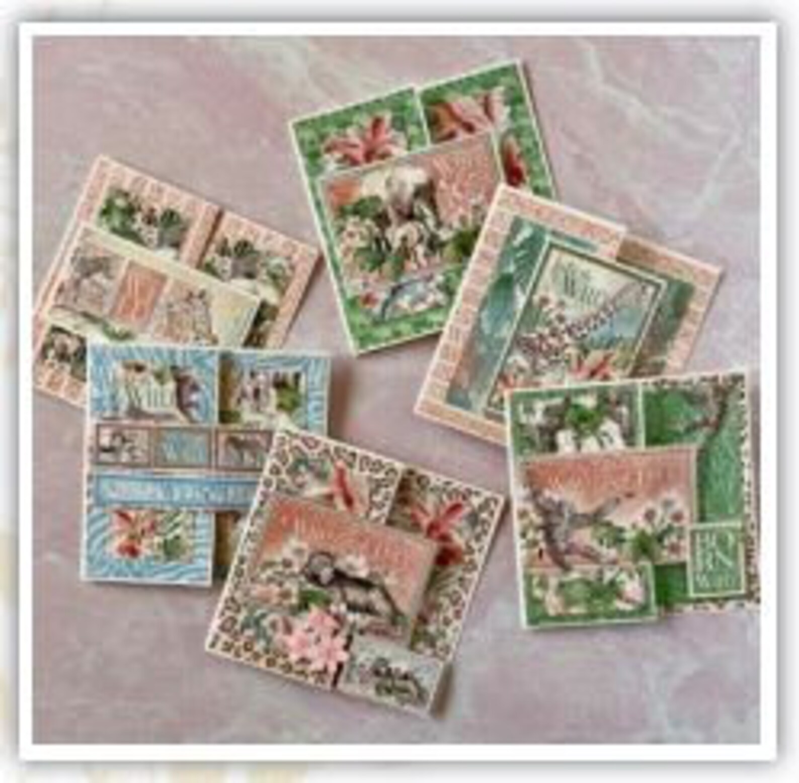 Wild & Free Corner Tuck Cards Graphic 45 DIY Card Set - Etsy